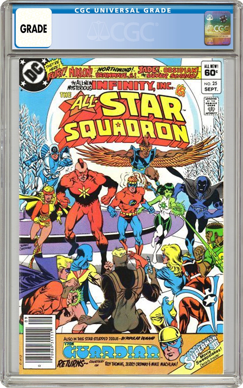 DC All Star Squadron (1981) #25 Comic Book CGC Graded - US