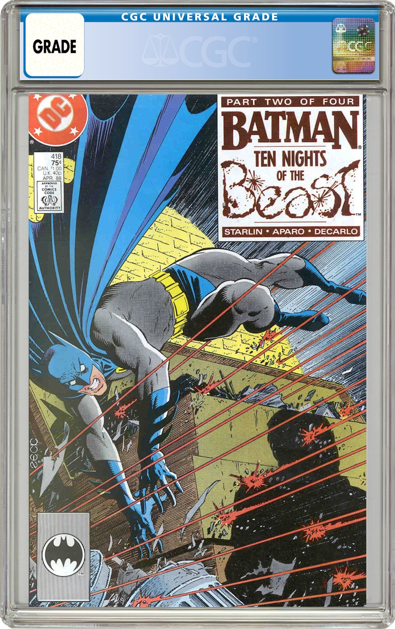 DC Batman (1940) #418 Comic Book CGC Graded - US