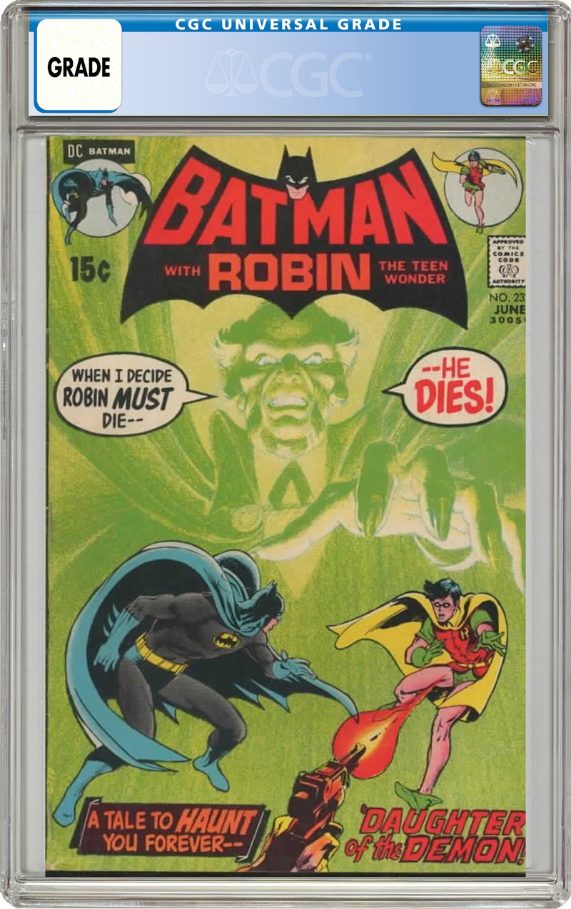 DC Batman #232 (1st App. of Rha's al Ghul) Comic Book CGC Graded - US