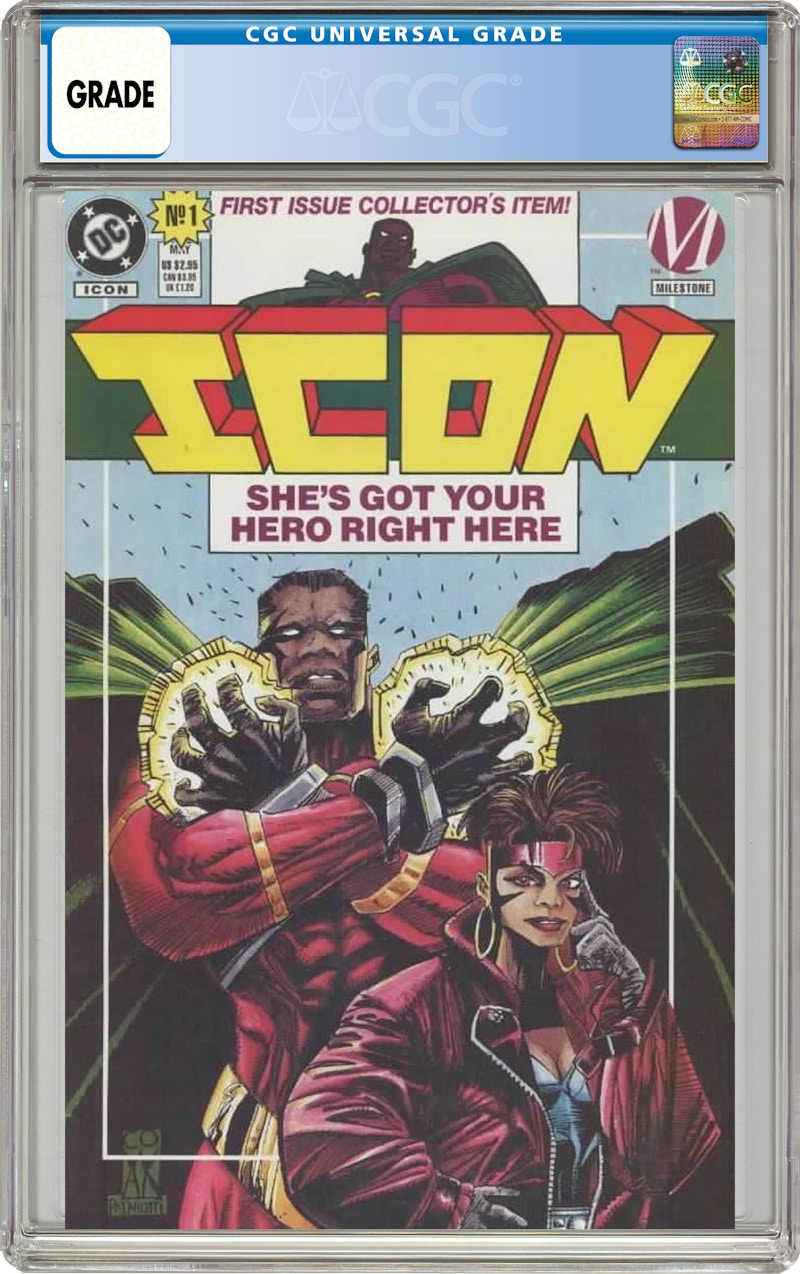 DC Icon (1993 DC/Milestone) #1U Comic Book CGC Graded - GB