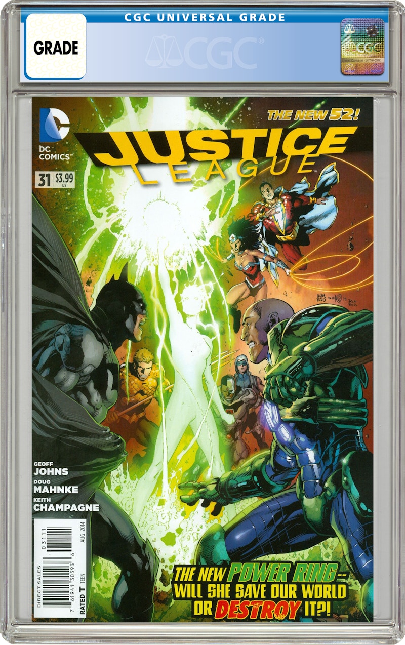 DC Justice League (2011) #31A Comic Book CGC Graded - US