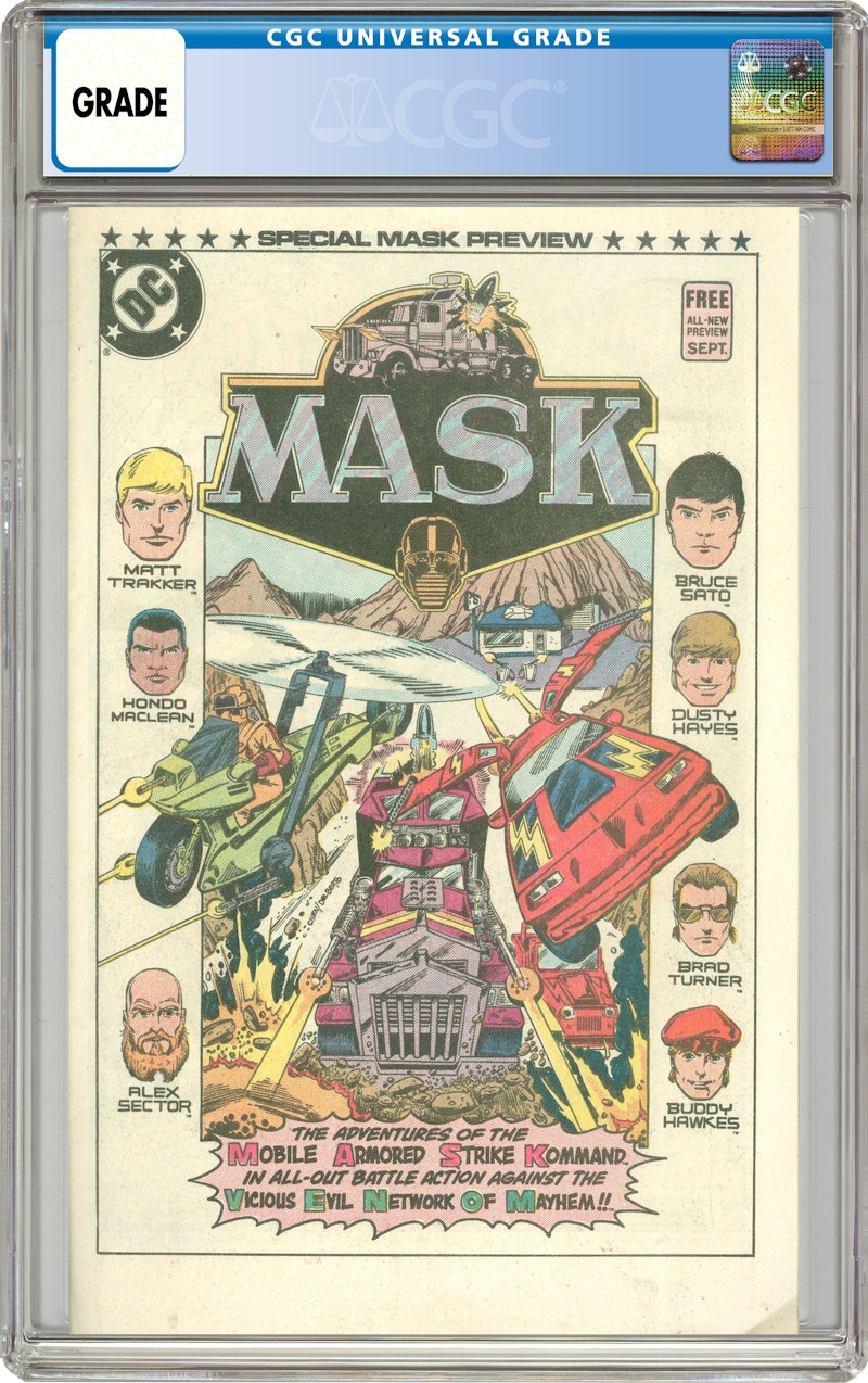DC MASK (1985) Special Preview #1 Comic Book CGC Graded - US