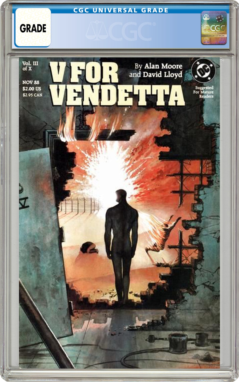 DC V for Vendetta (1988) #3 Comic Book CGC Graded - US