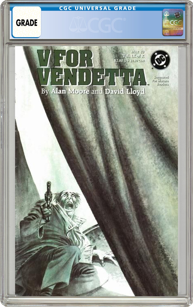 DC V for Vendetta (1988) #9 Comic Book CGC Graded - US