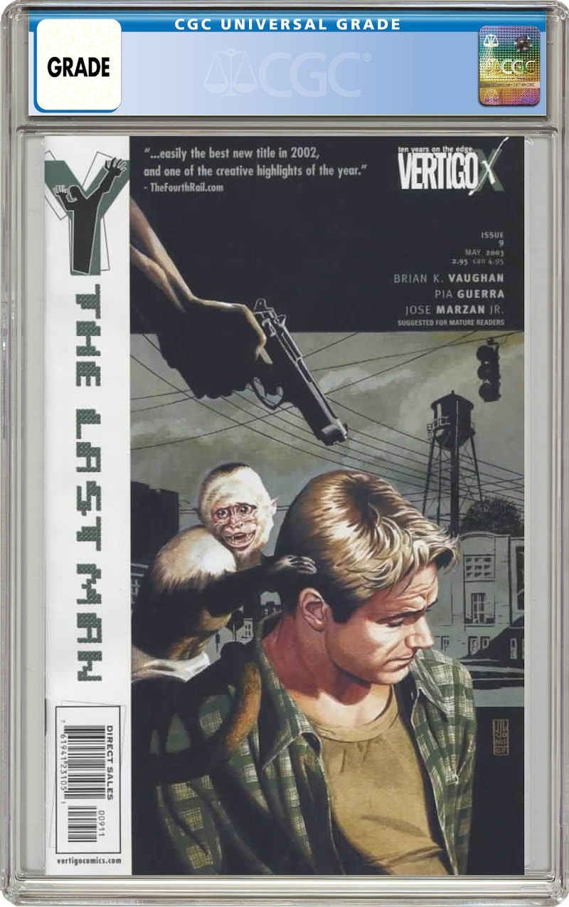 DC/Vertigo Y the Last Man (2002) #9 Comic Book CGC Graded - US