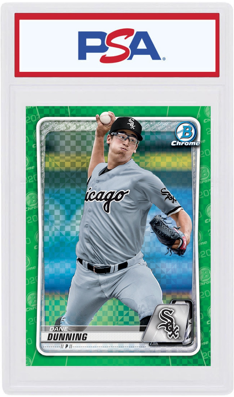 Dane Dunning 2020 Bowman Chrome X Green X-Fractor /31 #BCP-232 - 2020