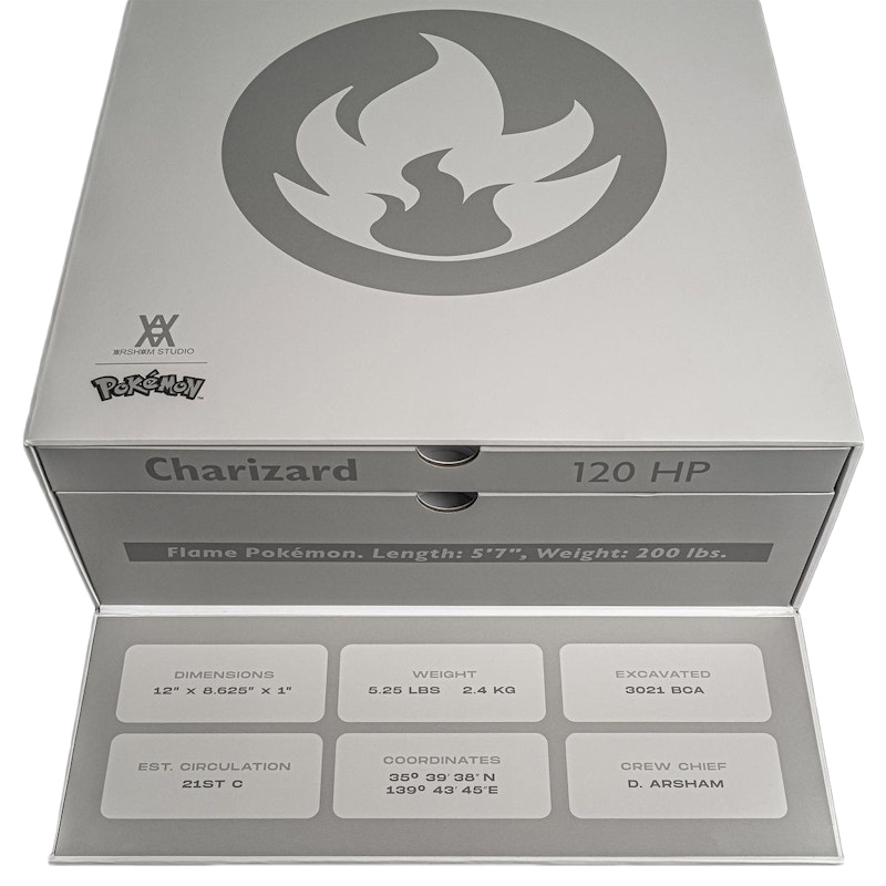 Daniel Arsham CRYSTALIZED CHARIZARD CARD Sculpture (Edition of 500 ...