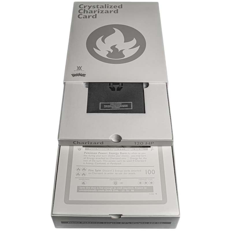 Daniel Arsham CRYSTALIZED CHARIZARD CARD Sculpture - FW20