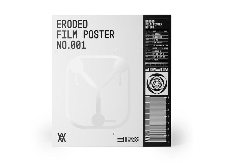 Daniel Arsham Eroded Movie Poster (Edition of 500) White - US