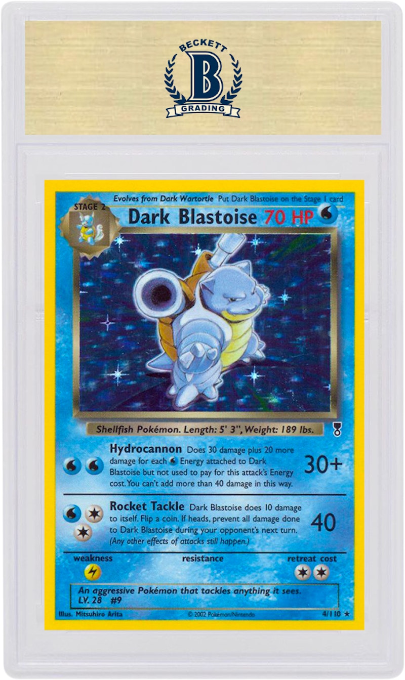 Dark Blastoise-Holo 2000 Pokemon TCG Team Rocket #3/82 - 2000