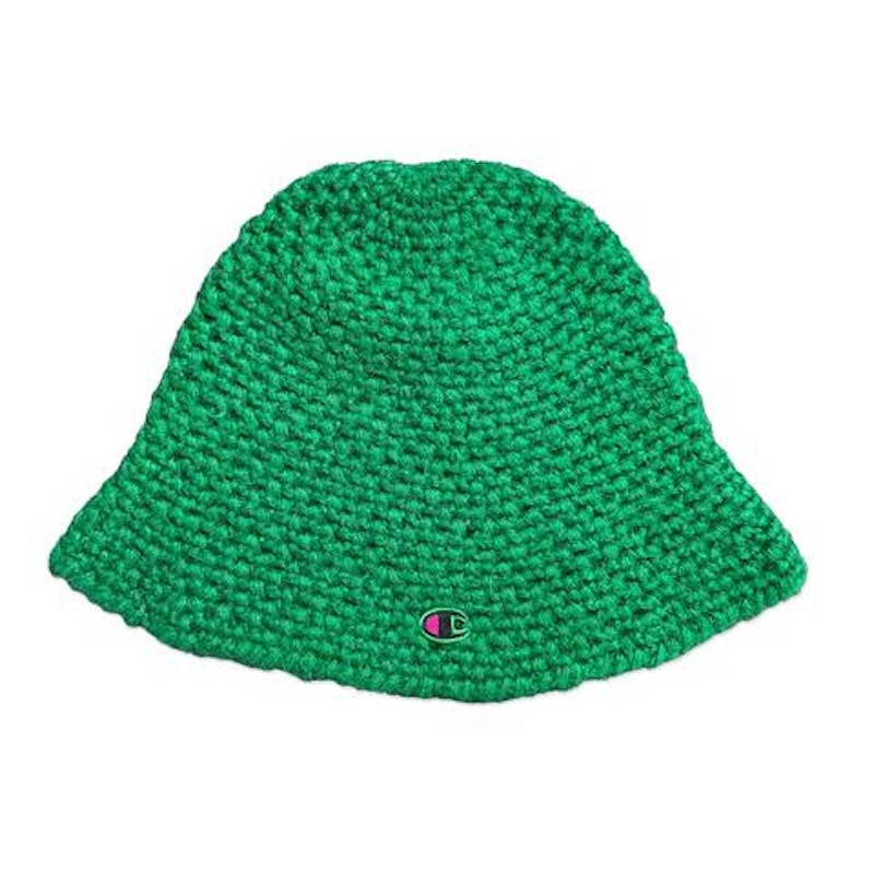 Denim Tears Champion Tears Mohair Bucket Cap Green - FW21 - US