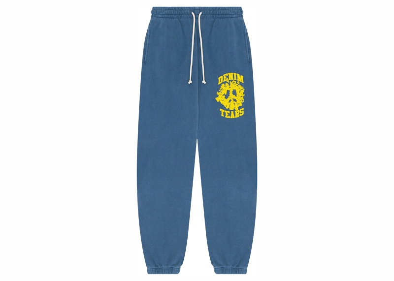 Denim Tears Cotton Wreath Peace University Sweatpant Blue/Yellow - SS23 ...