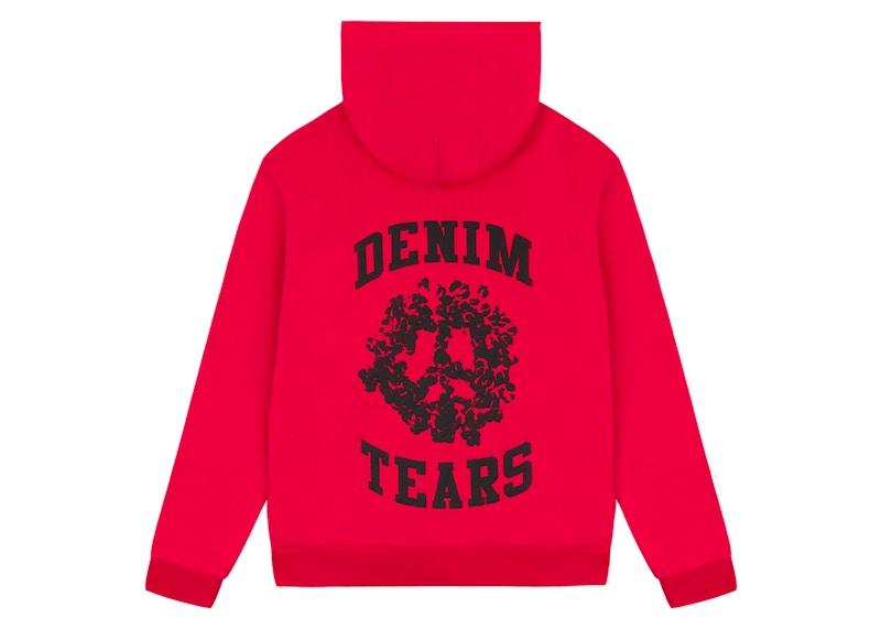 Denim Tears Denim University Zip Hoodie (SS24) Red Men's - SS24 - US