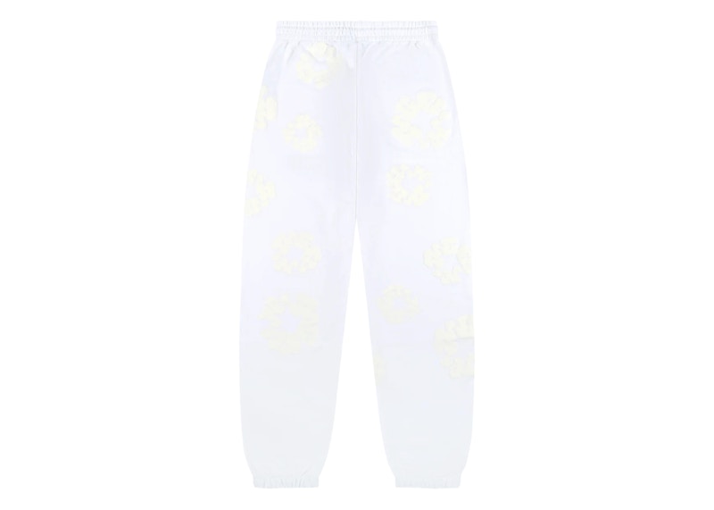 Denim Tears Mono Cotton Wreath Sweatpants White Men's - SS24 - US
