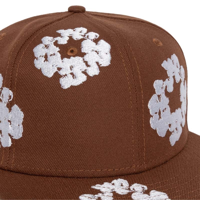 Denim Tears New Era Cotton Wreath 59/50 Cap Brown Men's - FW23 - US