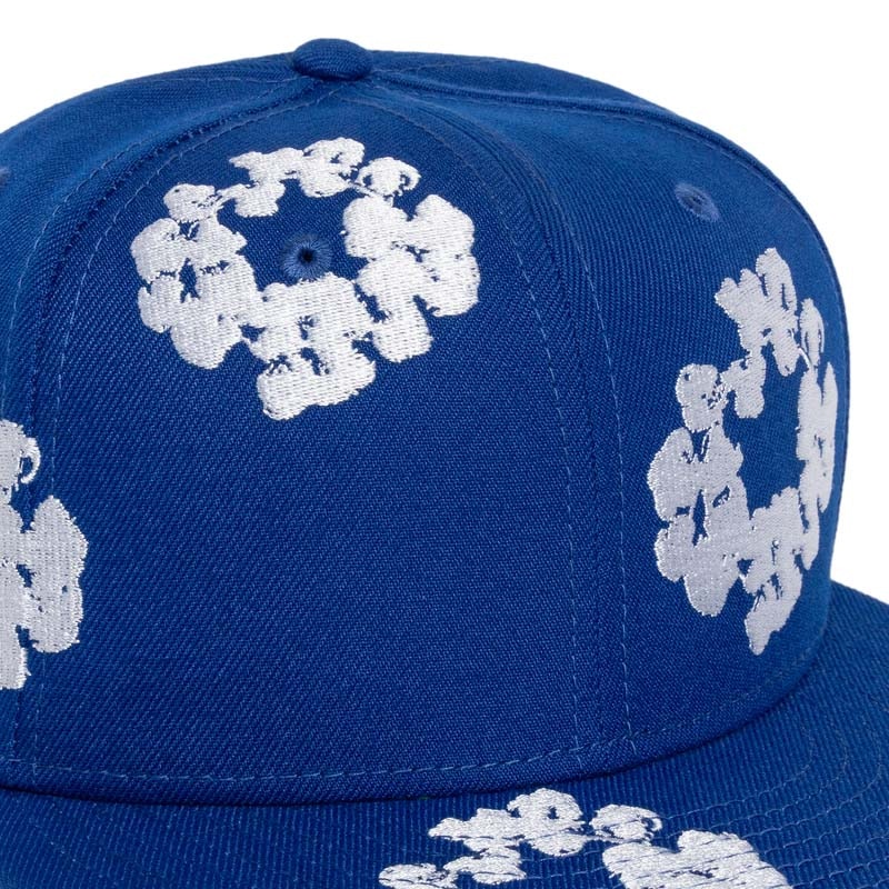 Denim Tears New Era Cotton Wreath 59/50 Cap Royal Blue Men's - FW23 - US