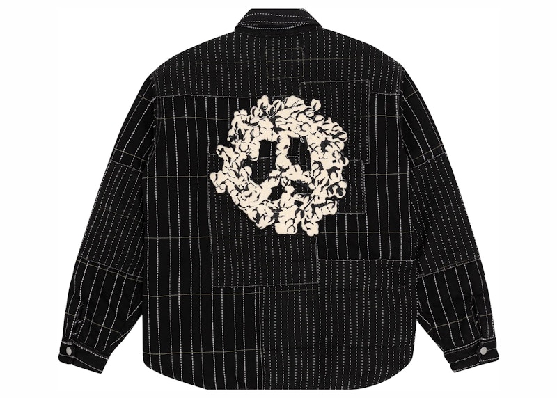 Denim Tears Peace Patchwork Padded Jacket Black Men's - SS23 - US
