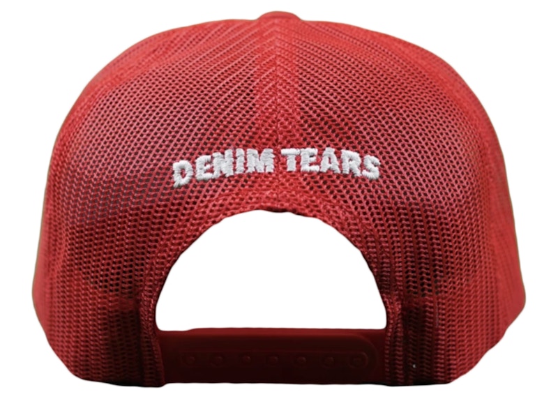 Denim Tears Saint Mary Southern Man Trucker Hat Red Men's - SS21 - US