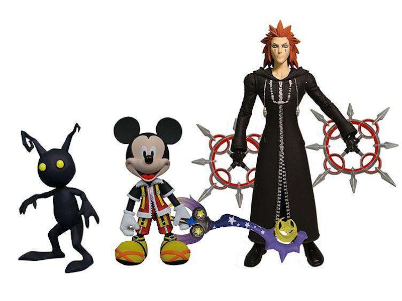 Diamond Select Toys Disney Select Mickey Mouse, Axel & Shadow Action ...