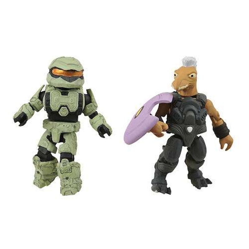 Diamond Select Toys Halo Minimates Spartan Scout [Green] & Jackal Major ...