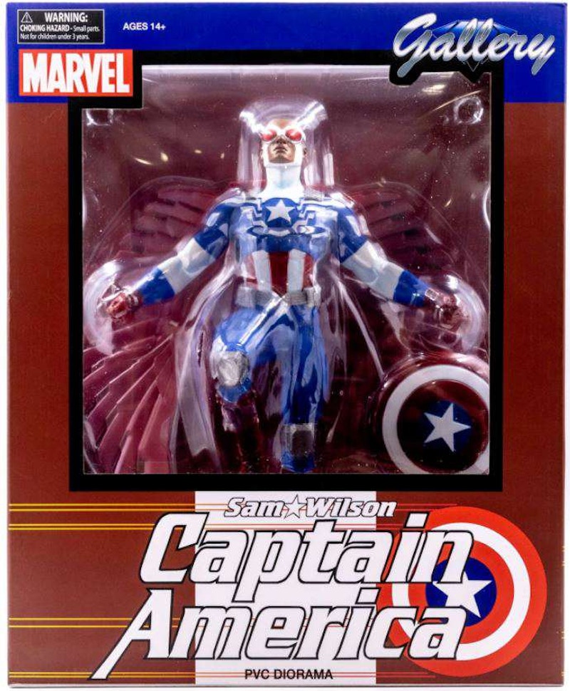 Diamond Select Toys Marvel Gallery Captain America Sam Wilson PVC ...