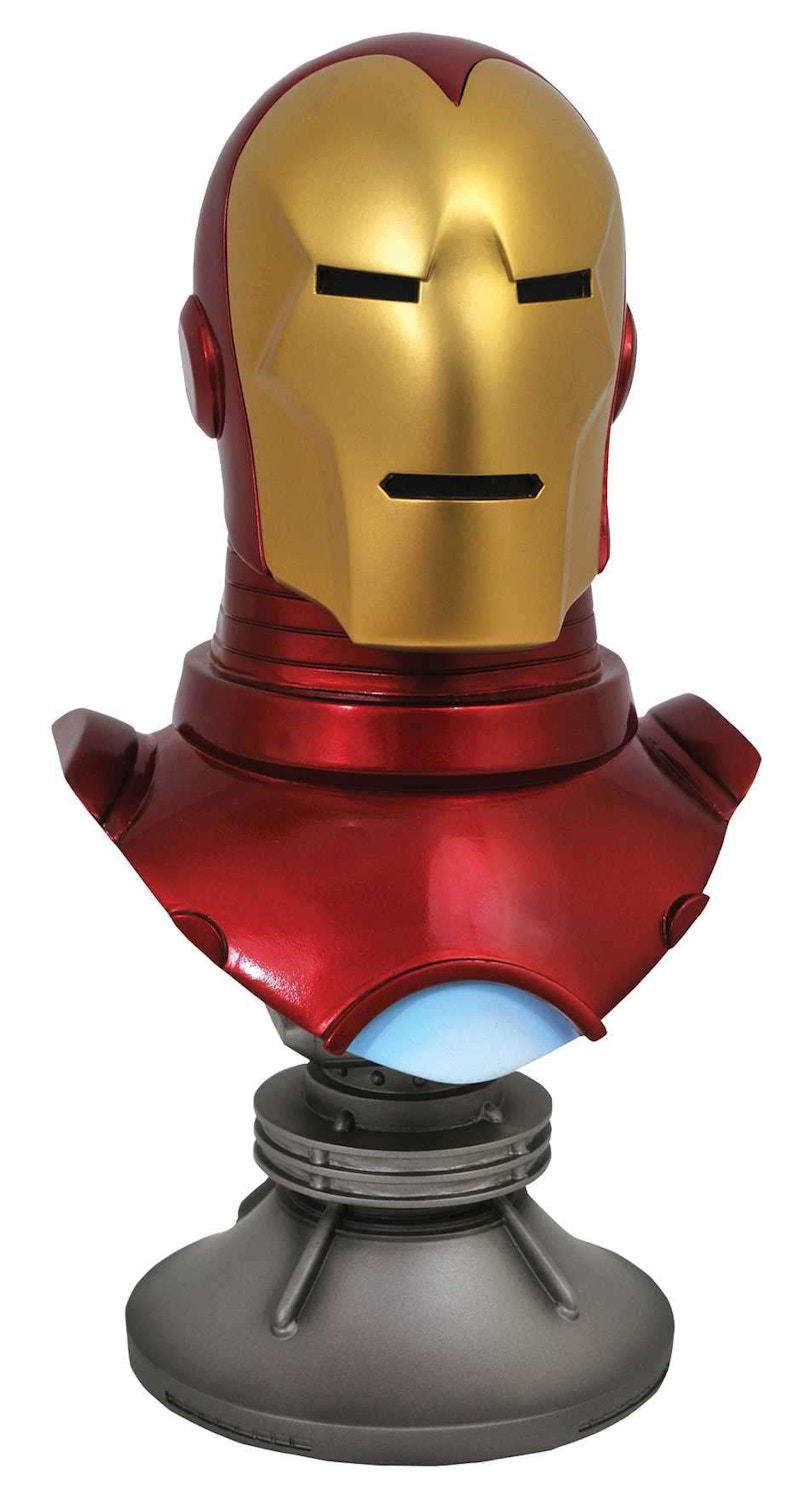 Diamond Select Toys Marvel Legendary Comic Iron Man 1/2 Scale Half ...