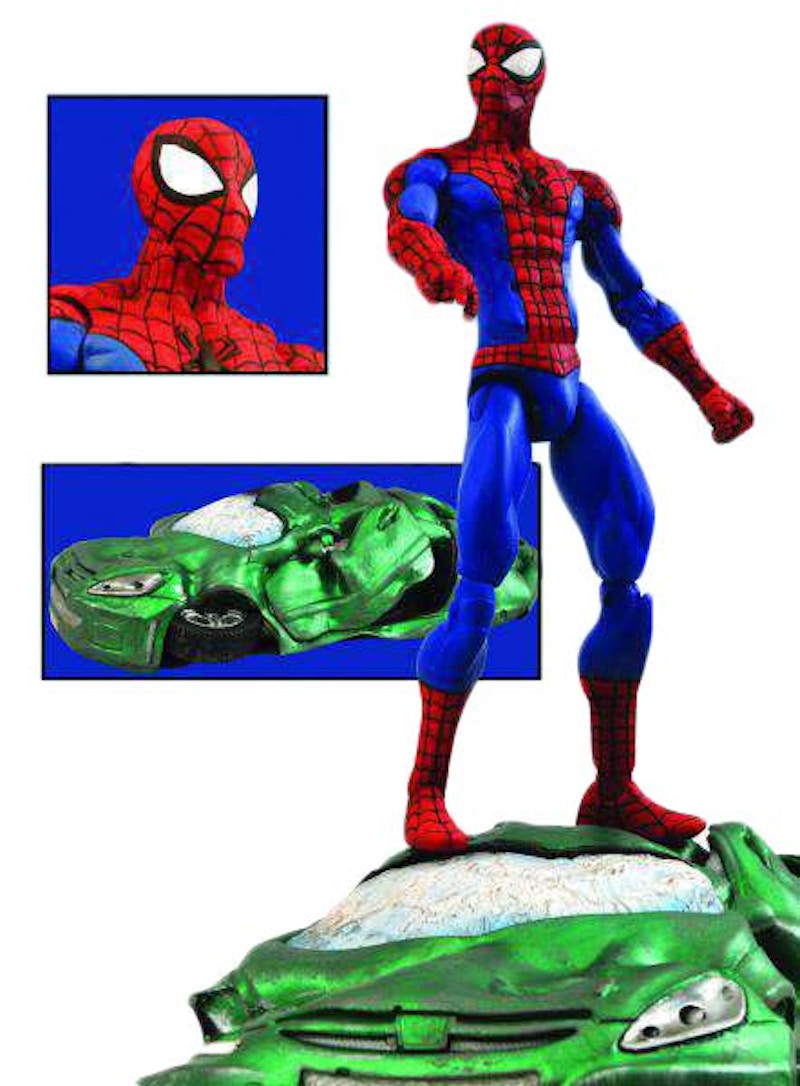 Diamond Select Toys Marvel Select Spider-Man With Car Action Figure - US