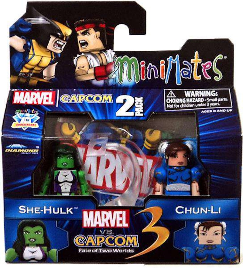 Diamond Select Toys Marvel vs Capcom 3 Minimates Series 3 She Hulk vs ...