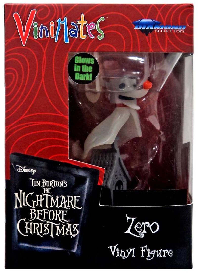 Diamond Select Toys Nightmare Before Christmas ViniMates Zero Glow-in ...