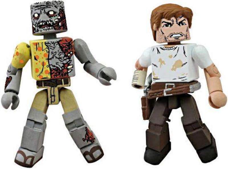 Diamond Select Toys The Walking Dead Minimates Exclusives Rick Grimes ...