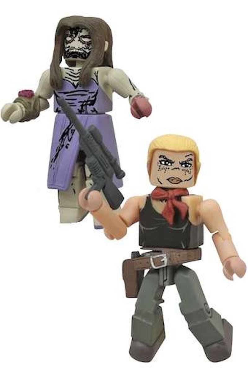 Diamond Select Toys The Walking Dead Minimates Series 7 Andrea and Prom ...