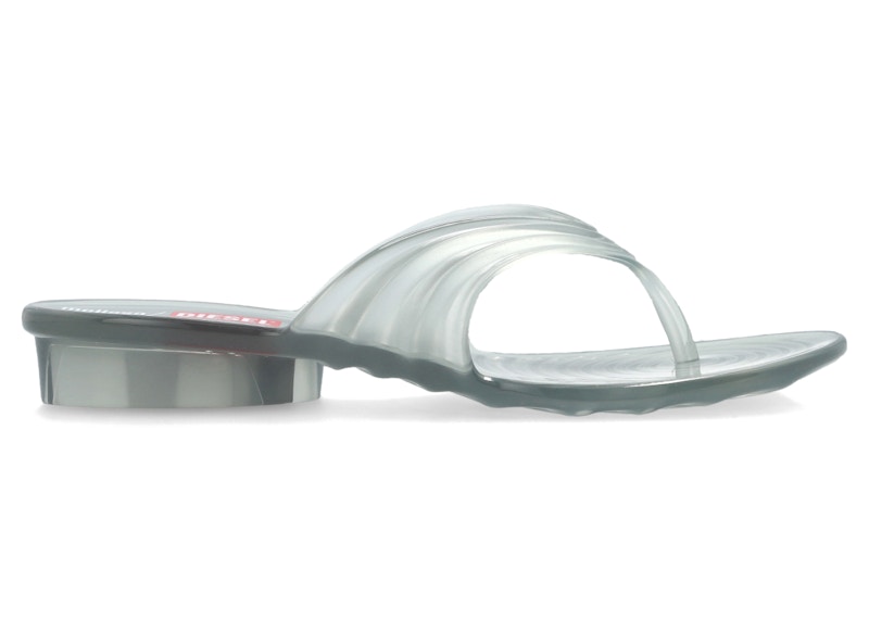 Diesel Quantum Thong Flip Flop Melissa Light Grey (Women's) - P01609 ...