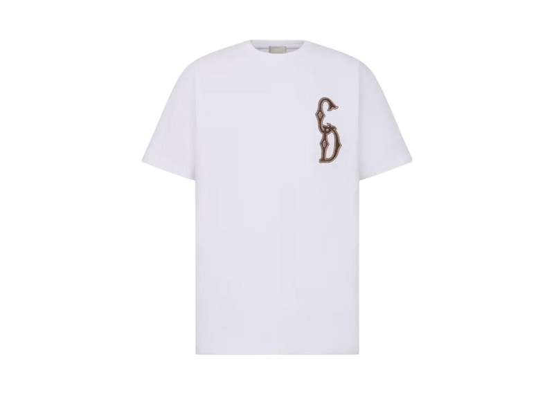 Dior CD Interlaced T-shirt White Men's - US