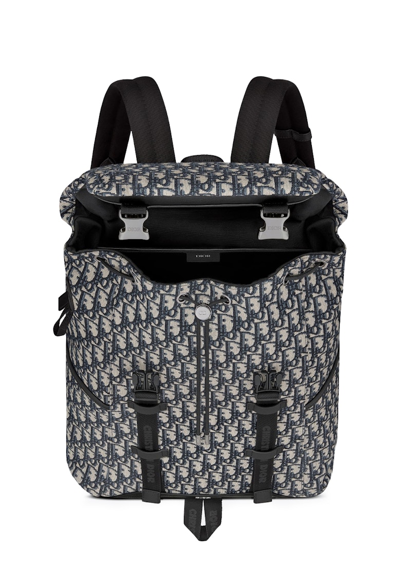 Dior Explorer Backpack Oblique Jacquard Beige/Black in Canvas with ...