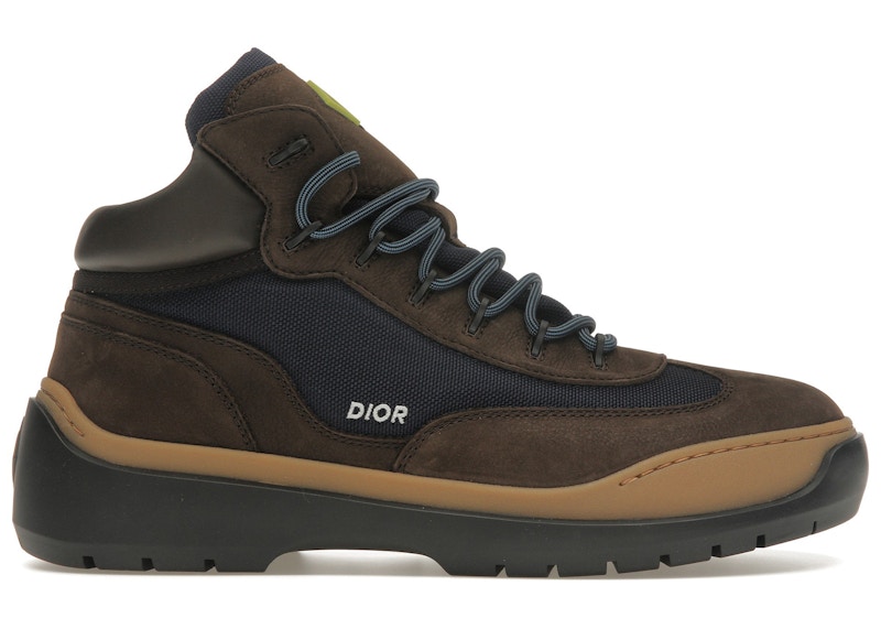 Dior Lace Up Ankle Boots Brown Blue Men's - 3BO284ZPF 765 - US Dior Lace Up Ankle Boots Brown Blue Men's - 3BO284ZPF 765 - US