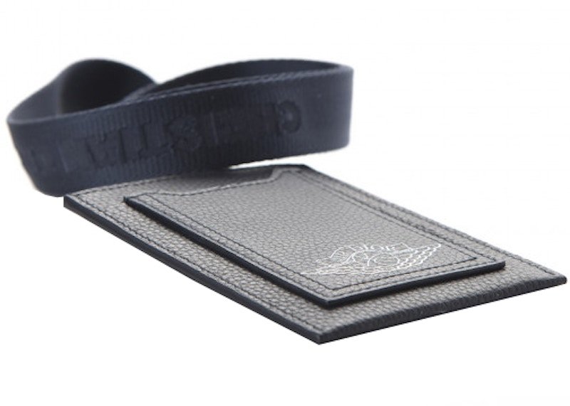 Dior x Jordan Wings Lanyard Navy in Calfskin with Silver-tone - US