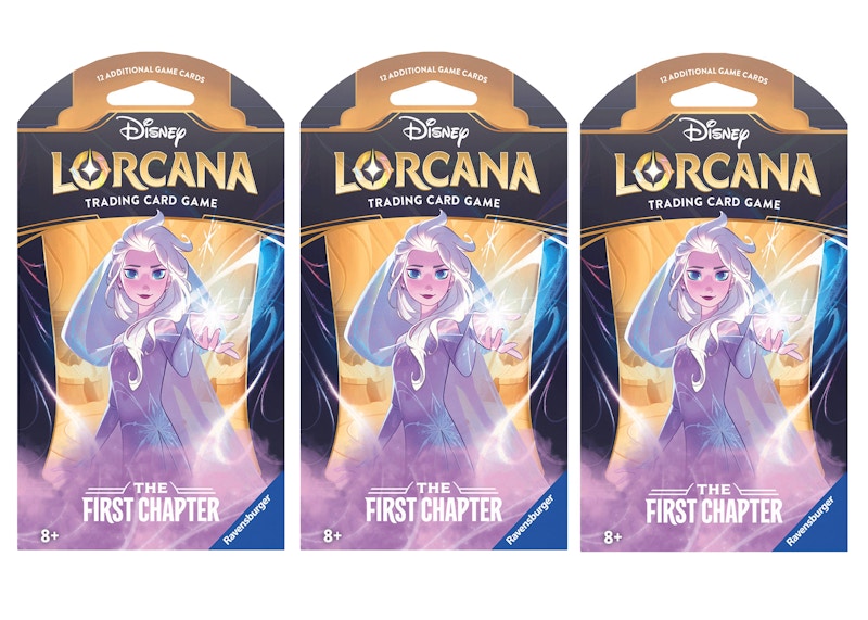 Disney Lorcana TCG The First Chapter lsa Snow Queen Sleeved Booster ...