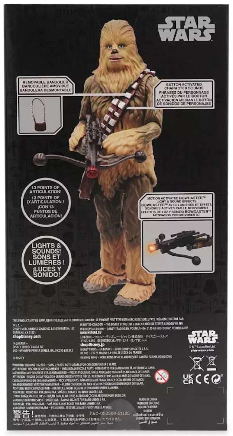 Disney Star Wars Power Force Chewbacca Disney Store Exclusive Talking ...