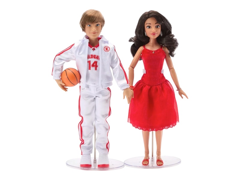 Doll Set Troy Bolton and Gabriella Montez High School Musical 20th ...