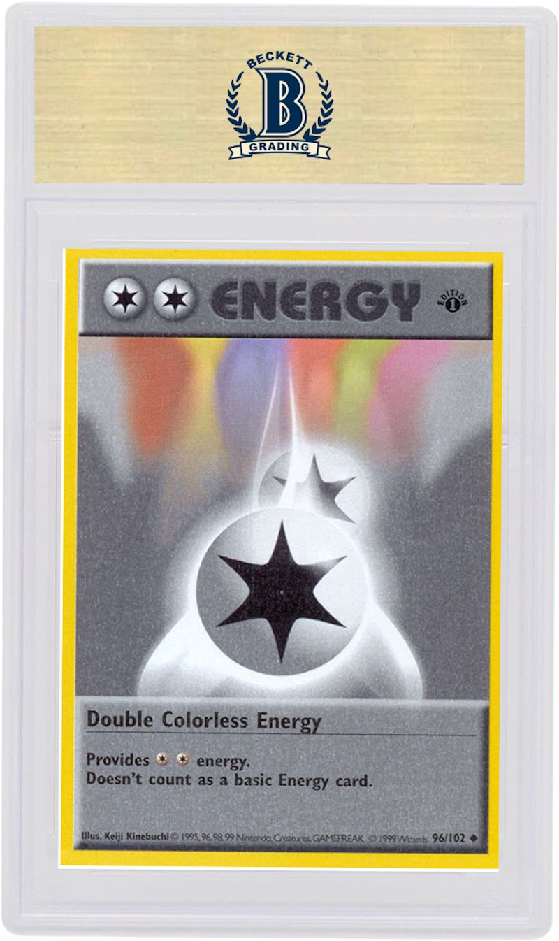 Double Colorless Energy 1999 Pokemon TCG Base Set 1st Edition #96/102 ...