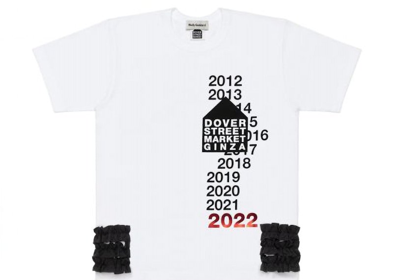 Dover Street Market Ginza x Molly Goddard 10th Anniversary Tee White ...