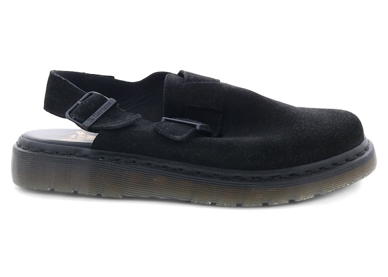 Dr. Martens Jorge Suede Slingback Mule Made in England Black Men's ...