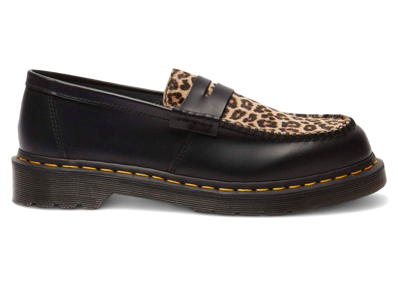 Dr. Martens Penton Smooth Leather Loafer Black Light Tan Leopard Men's ...