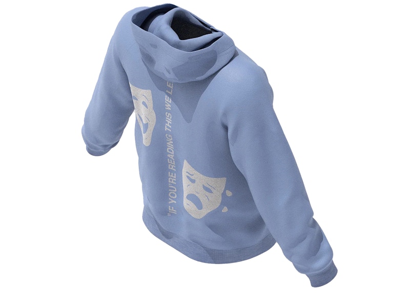 Drake Air Drake Masks Hoodie Pale Blue Men's - SS23 - US