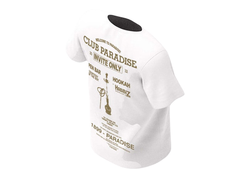 Drake Club Paradise T-Shirt White Men's - US