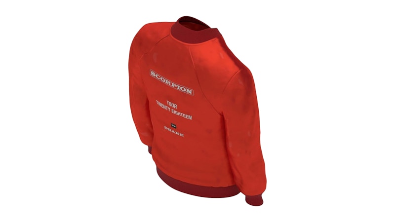 Drake Scorpion Tour Bomber Jacket Red Men's - US