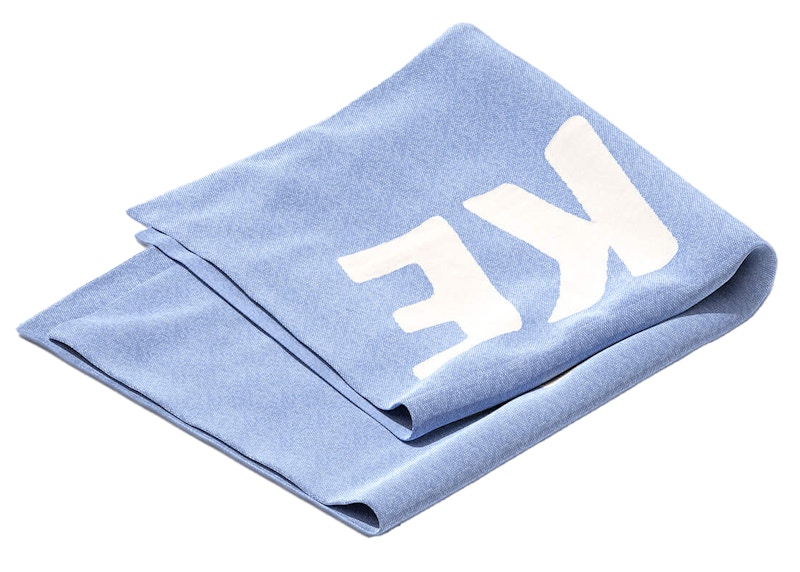 Drake x The Elder Statesmen Air Drake Large Logo Blanket Pale Blue Men ...