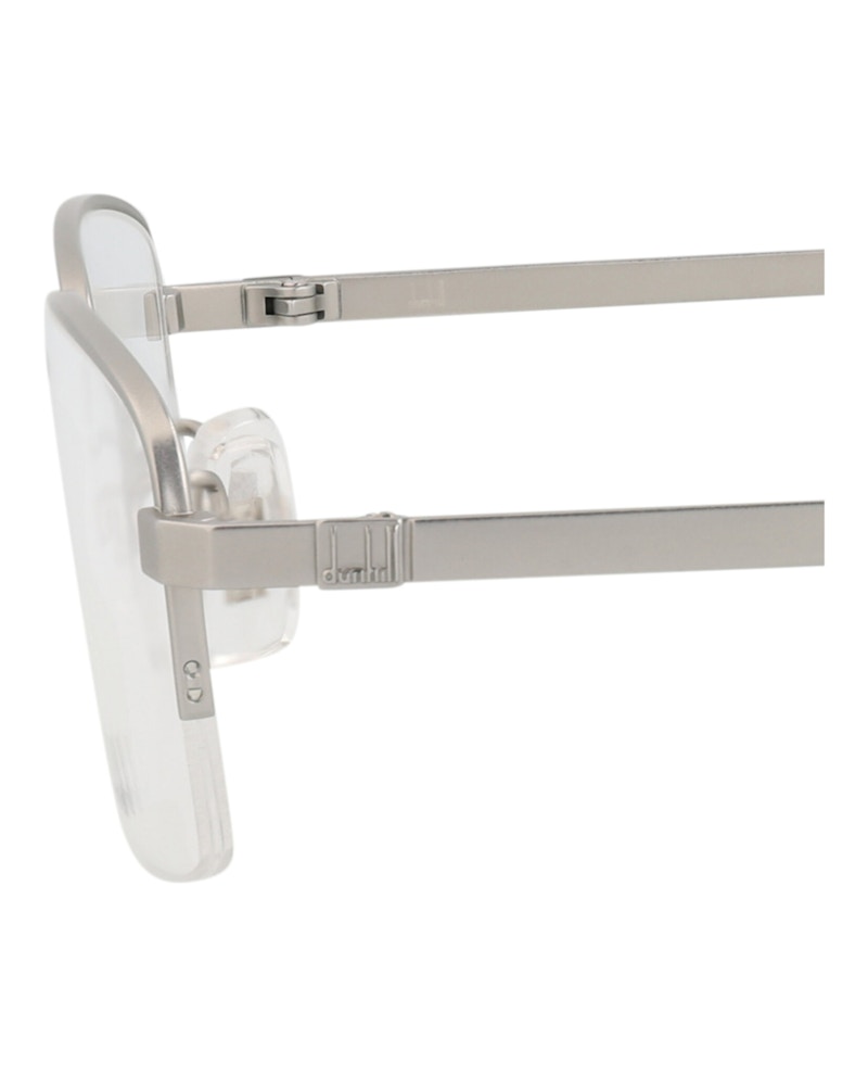 Dunhill Square-Frame Titanium Optical Frames Silver Silver Transparent ...