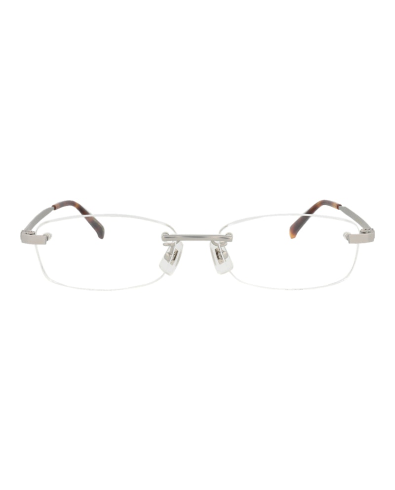 Dunhill Square-Frame Titanium Optical Frames Silver Silver Transparent ...