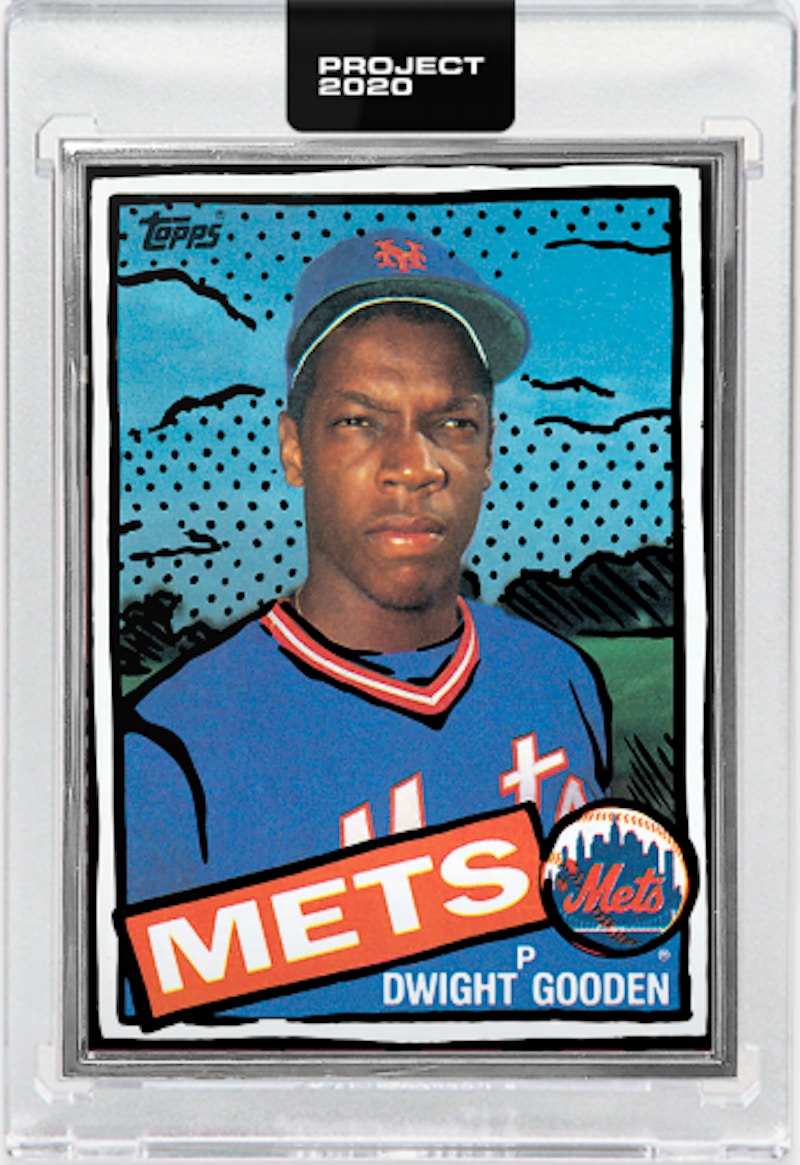 Dwight Gooden 1985 Topps Project 2020 Joshua Vides Artist Proof /20 #26 ...